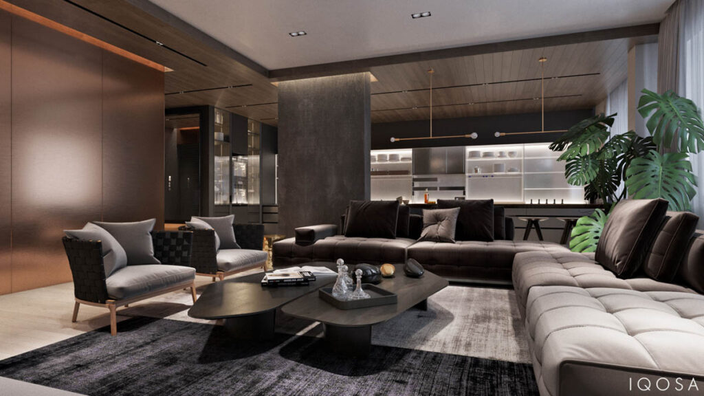 Luxury Apartment Interior Design Using Copper: 2 Gorgeous Examples