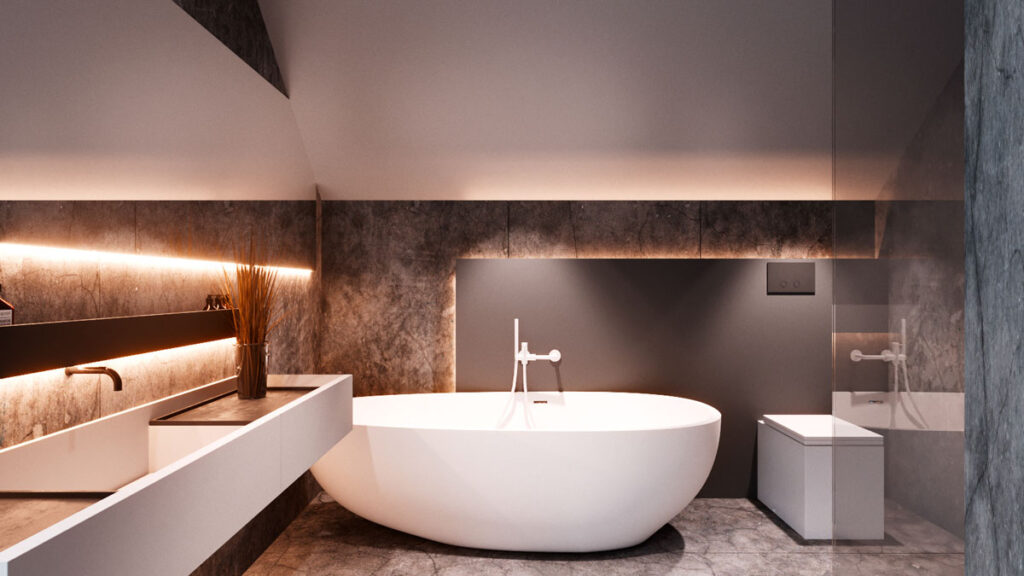 Modern bath tub | Interior Design Ideas
