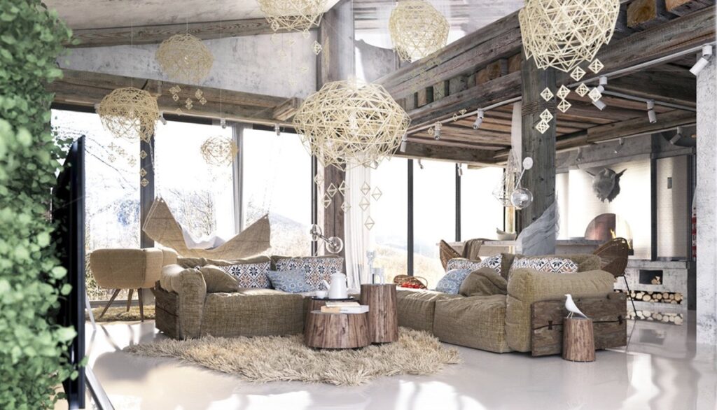 Two Examples Of Industrial Modern Rustic Interior Design