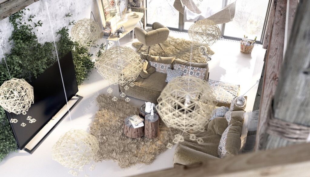 Two Examples Of Industrial Modern Rustic Interior Design