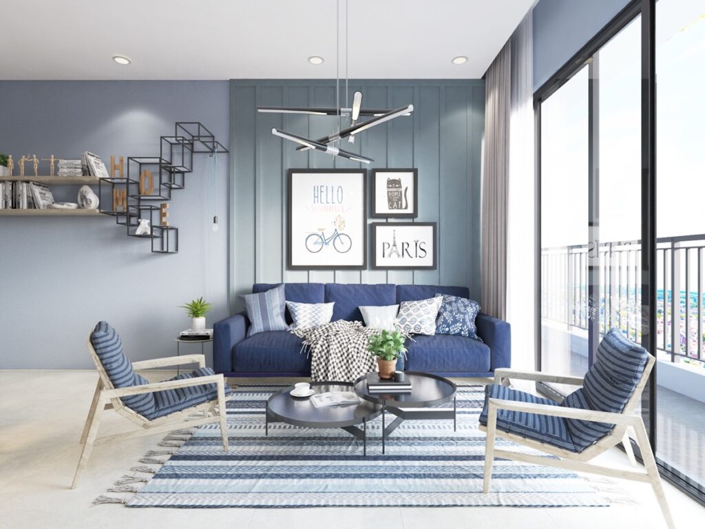 30 Blue Living Rooms To Relax The Mind, Body And Soul