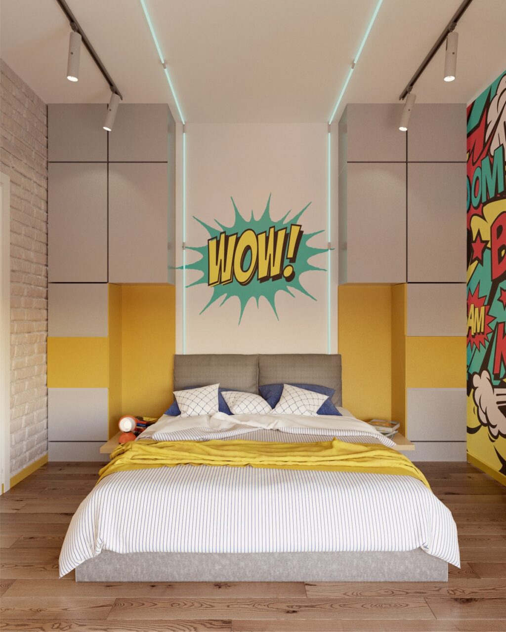 Yellow Kids' Rooms: How To Use & Combine Bright Decor