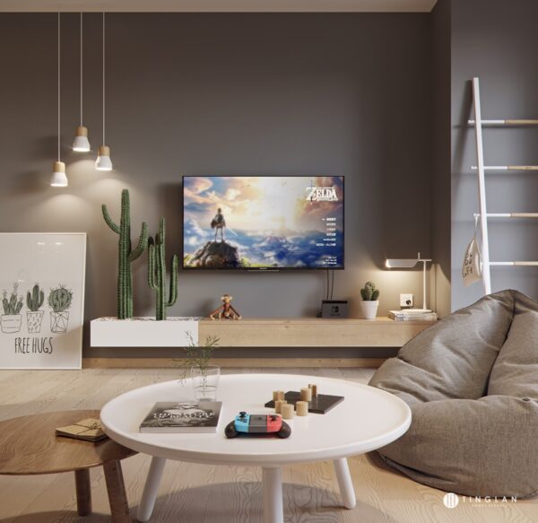 Stylish Streamlined One Room Living