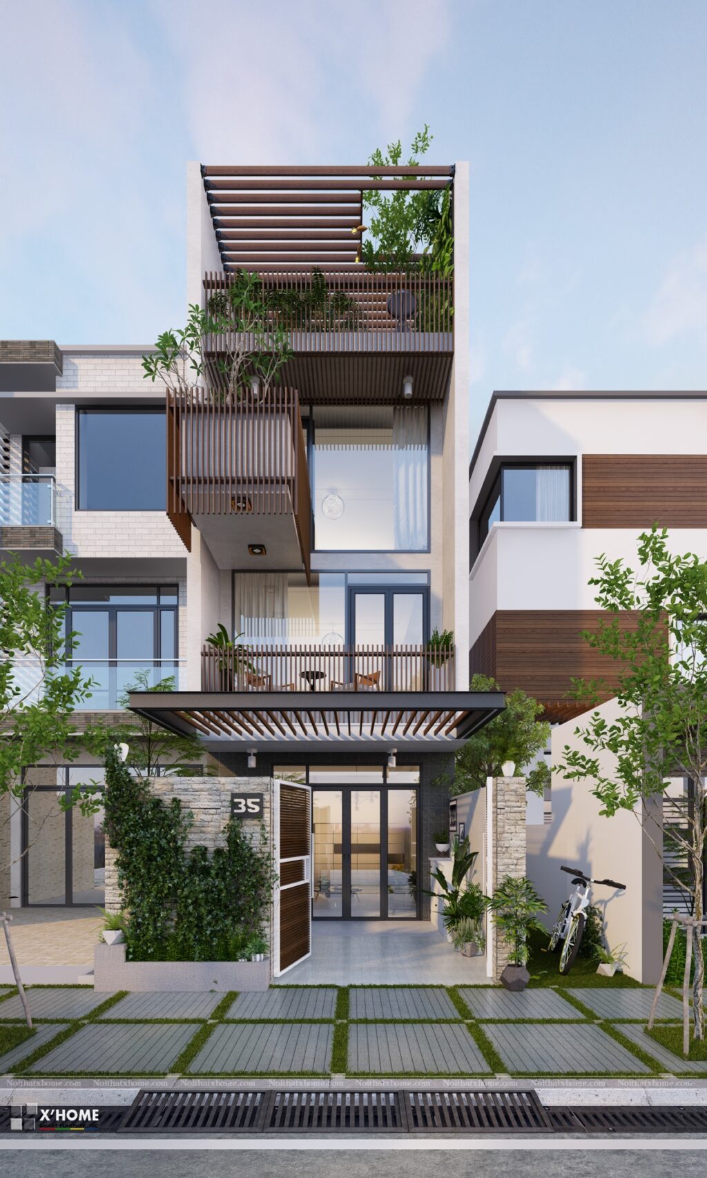 50 Narrow Lot Houses That Transform A Skinny Exterior Into Something ...