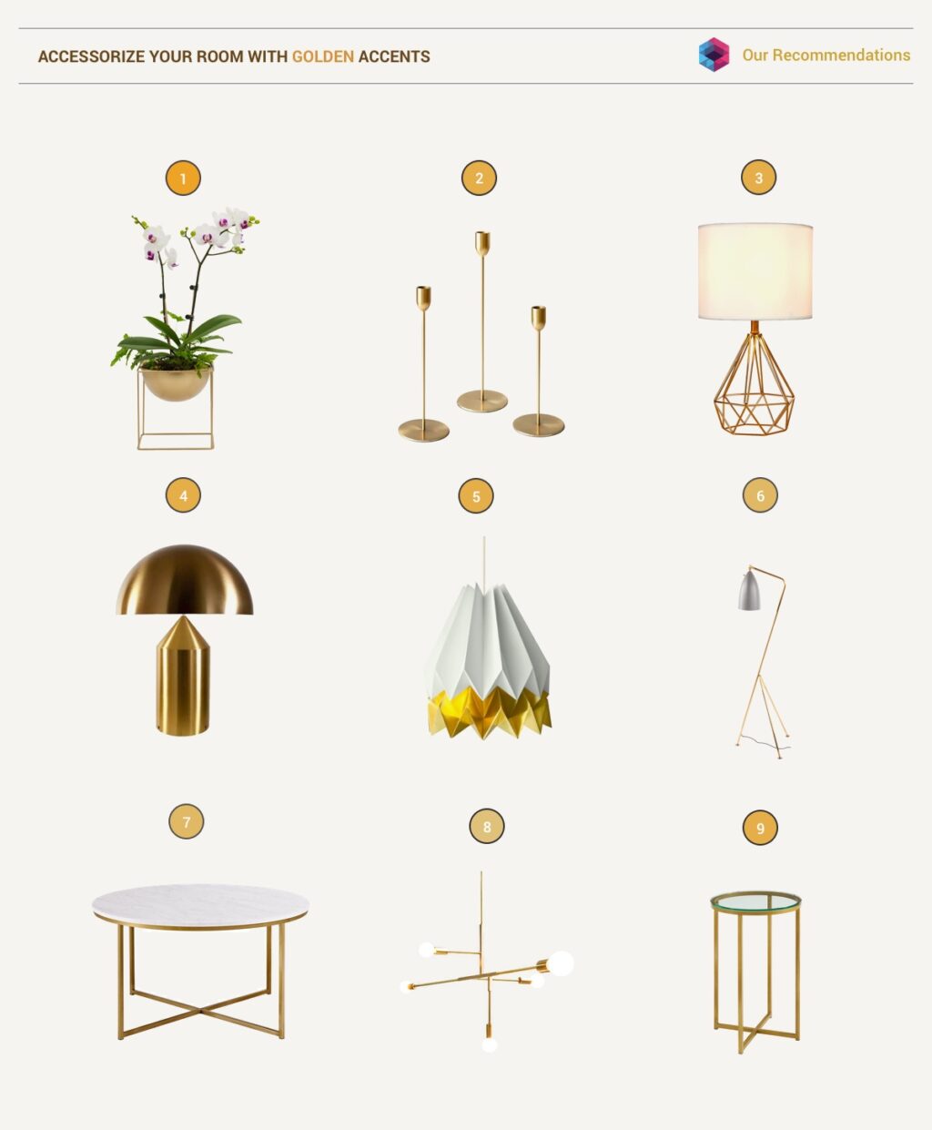 Using Gold Accents In Interior Design