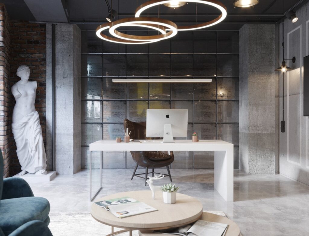 33 Inspiring Industrial Style Home Offices That Sport Beautiful Workspaces