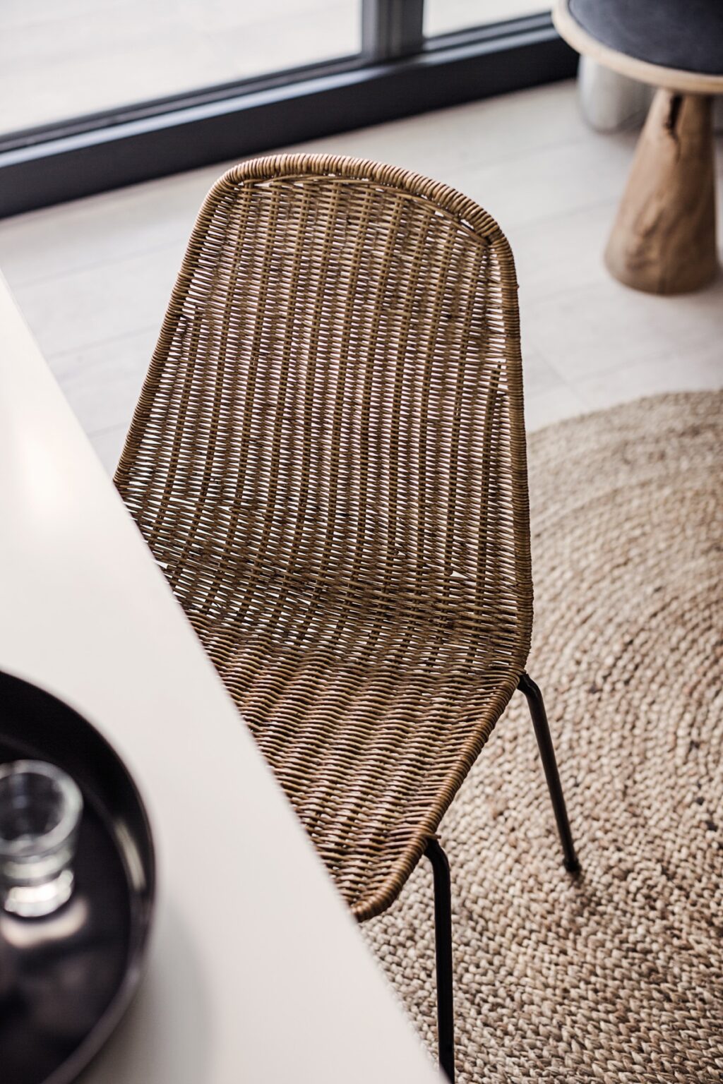 Rattan desk chair | Interior Design Ideas