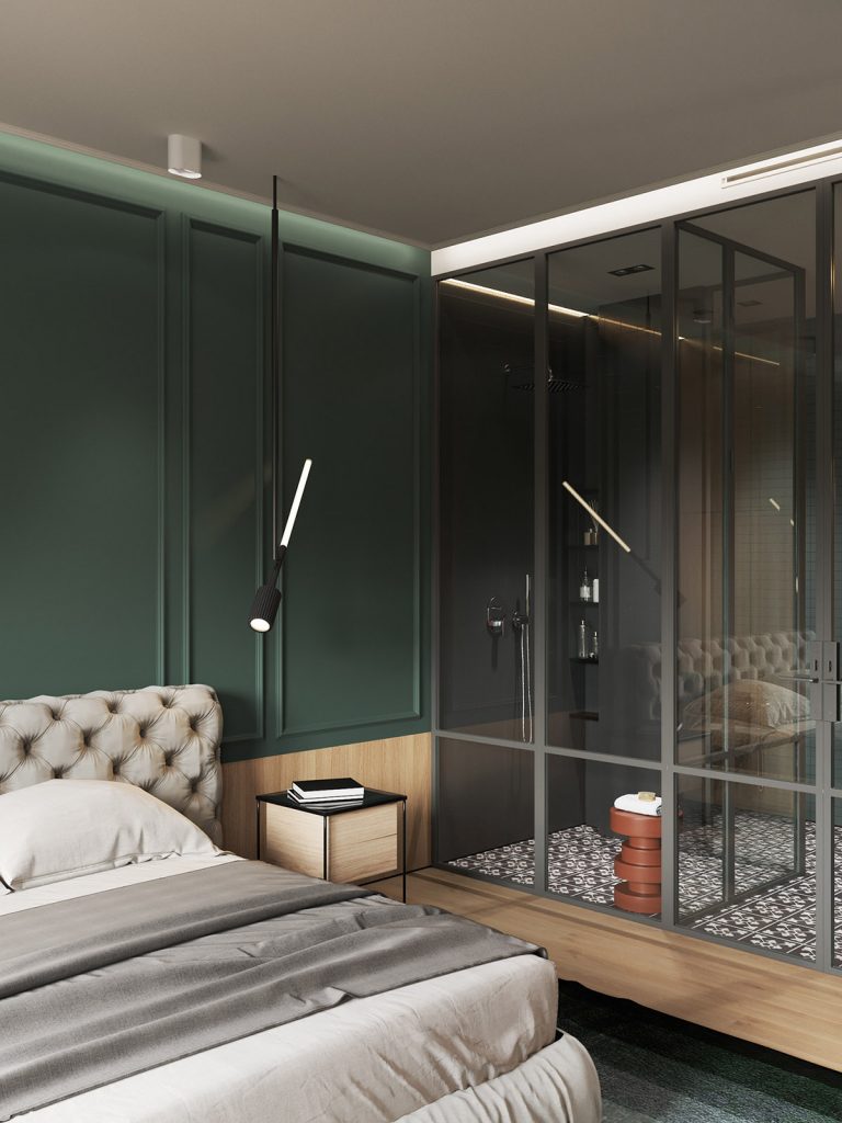 Glass Wall Bathroom Interior Design Ideas