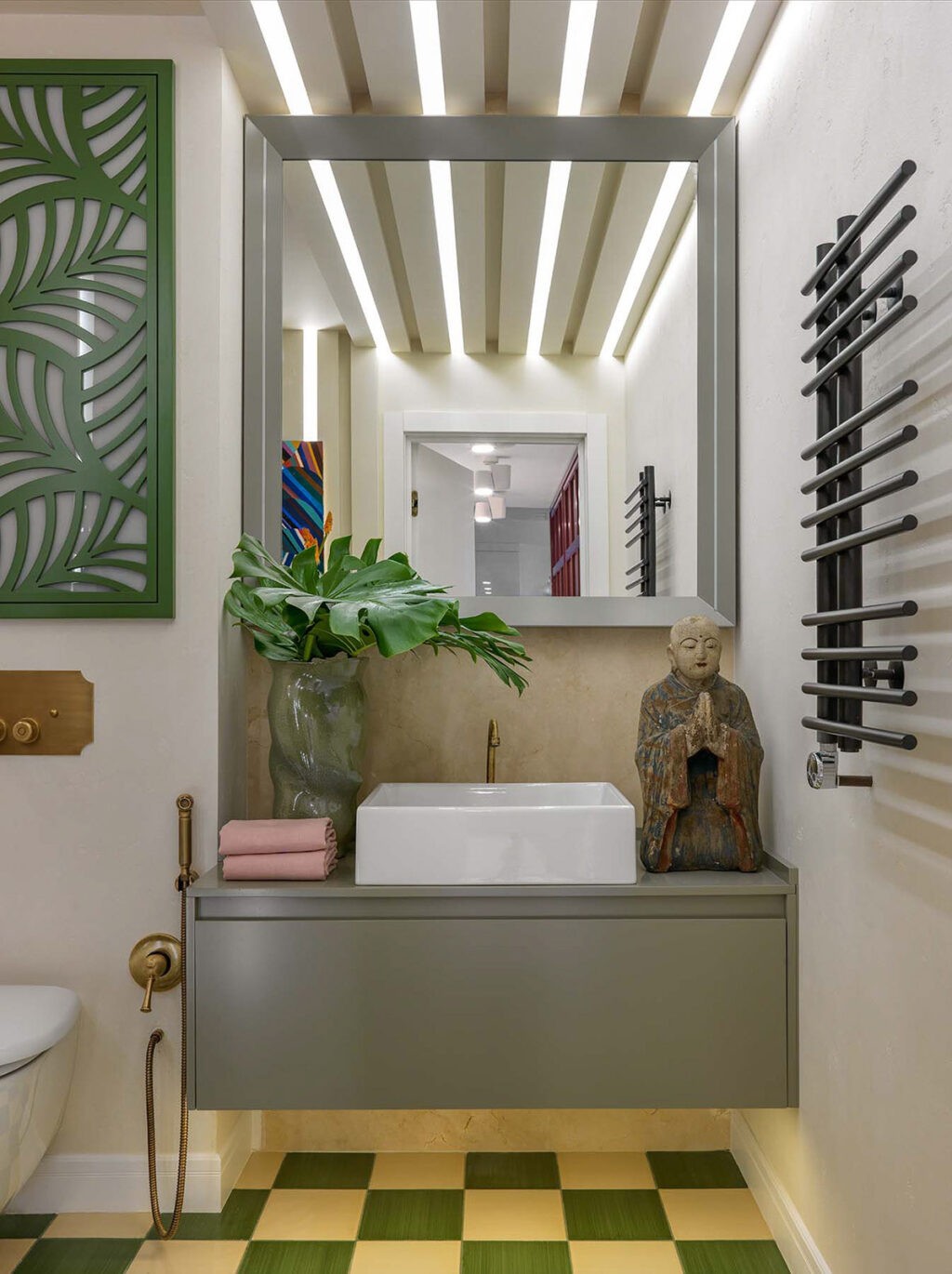 Grey vanity unit | Interior Design Ideas