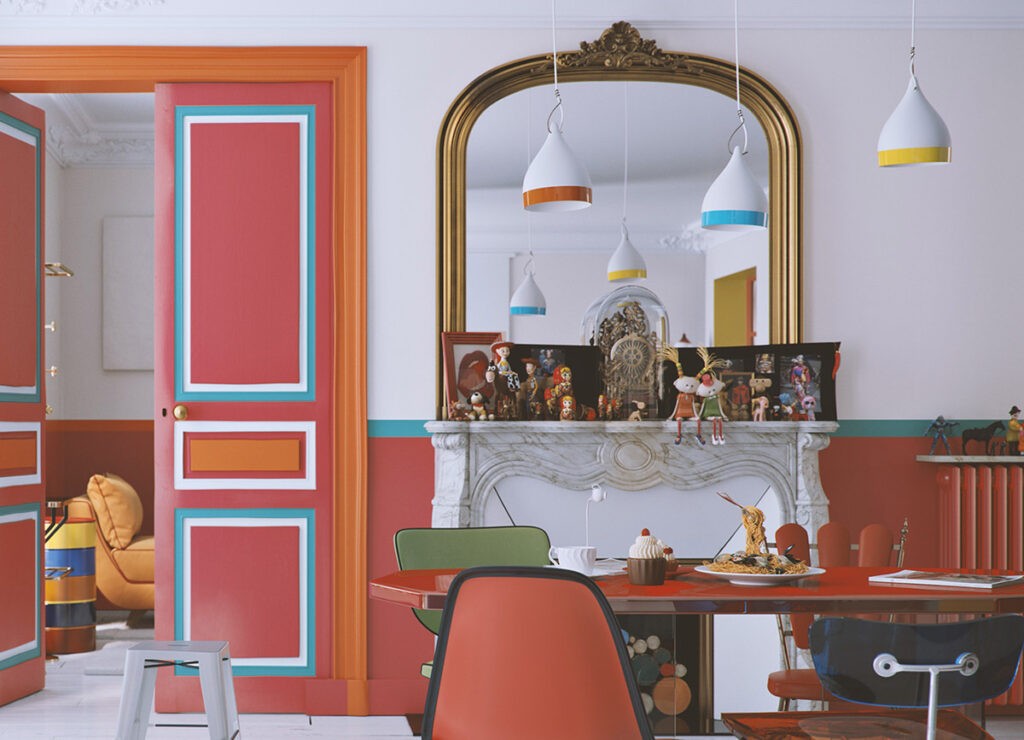 2 Quirky Interiors With Punchy Colourful Decor