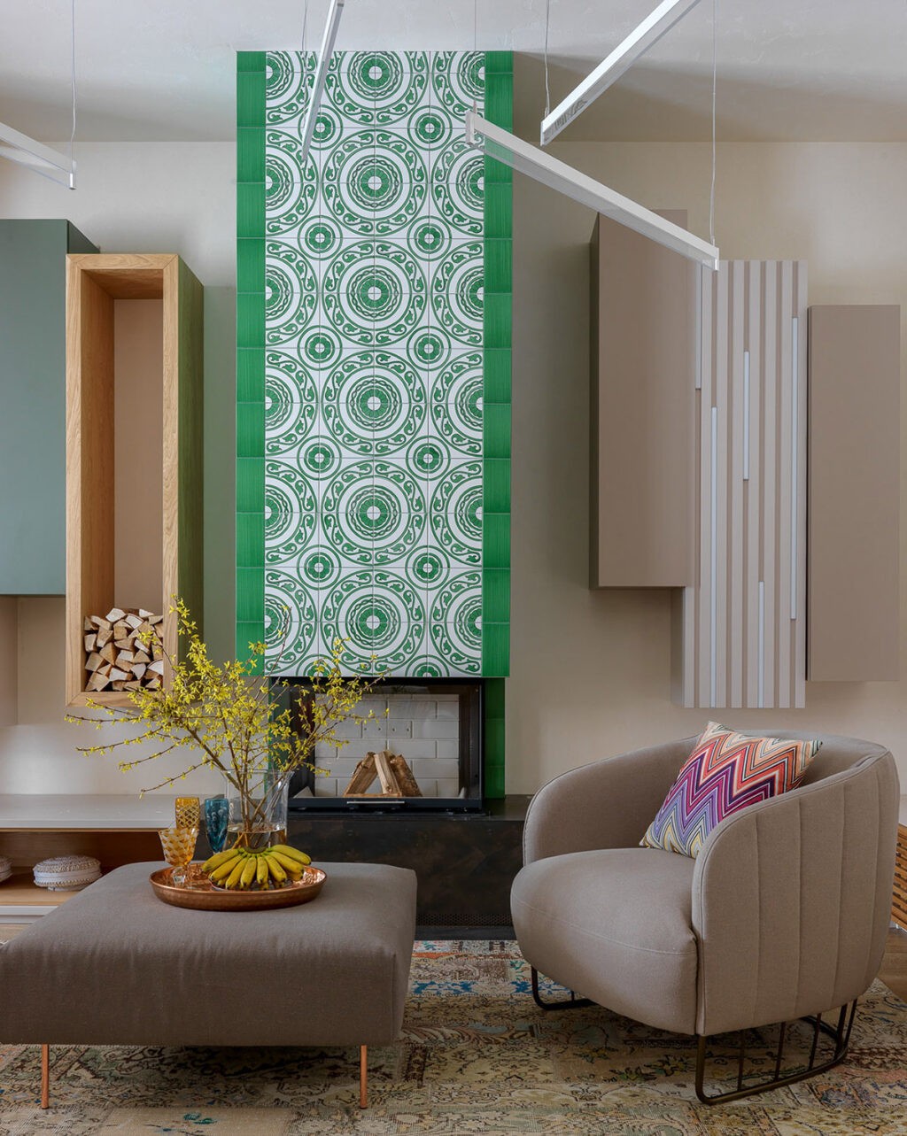 Quirky Colourful Interior With Unique Lighting Schemes