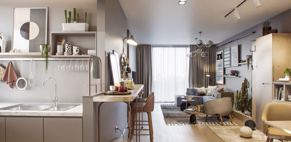 L shaped layout | Interior Design Ideas