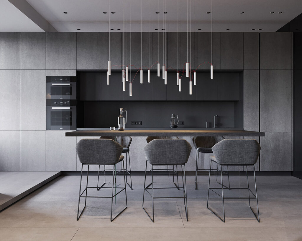 Floating dining table | Interior Design Ideas