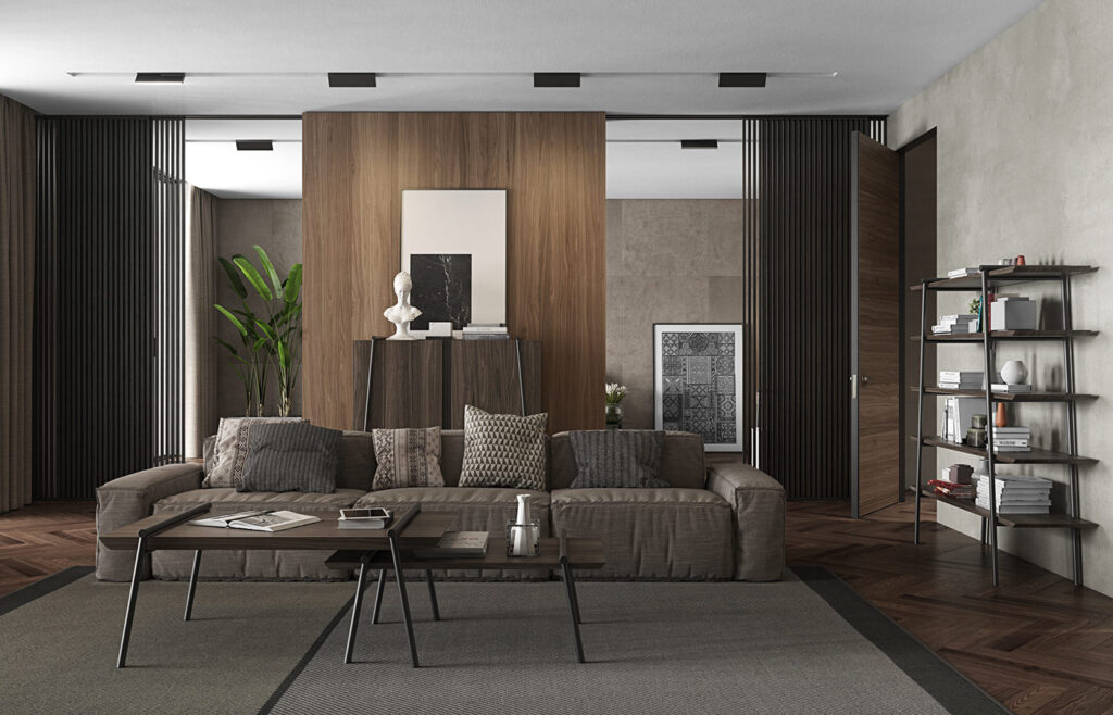 Classy Interior Designs With Slick Dark Accent Pieces