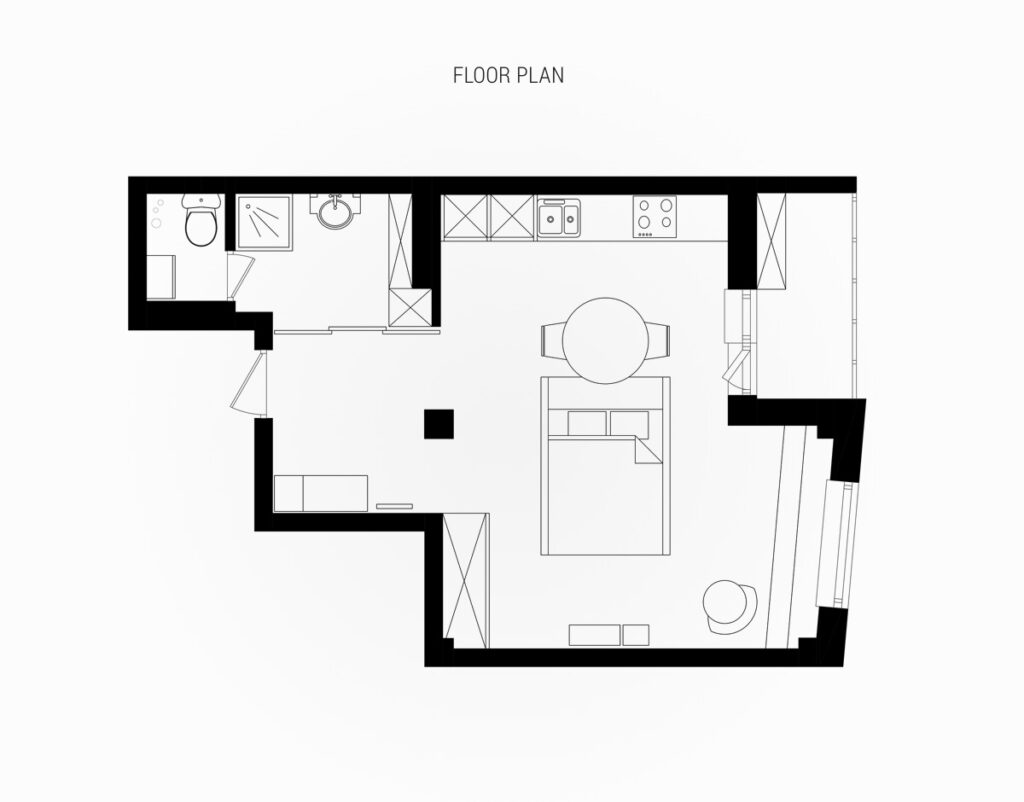 Studio Apartment Floor Plan Interior Design Ideas Studio Apartment Floor Plan Interior Design Ideas