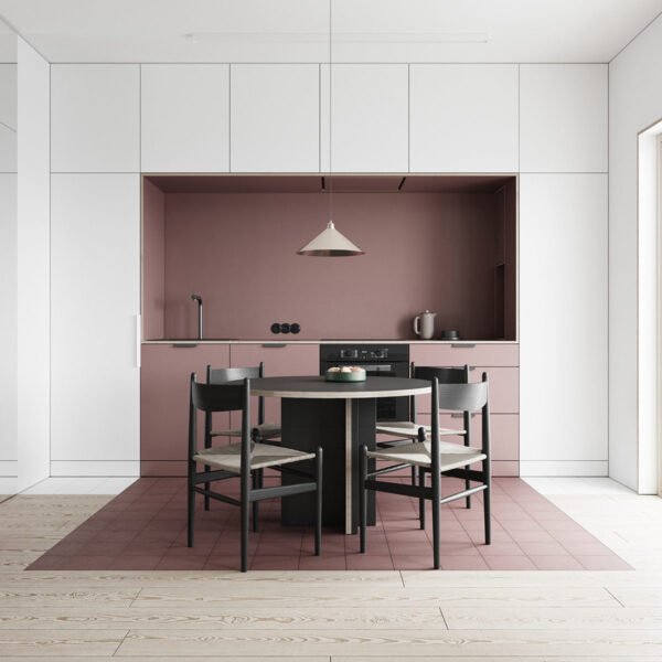 Interiors That Use Colour Blocking To Segment Space