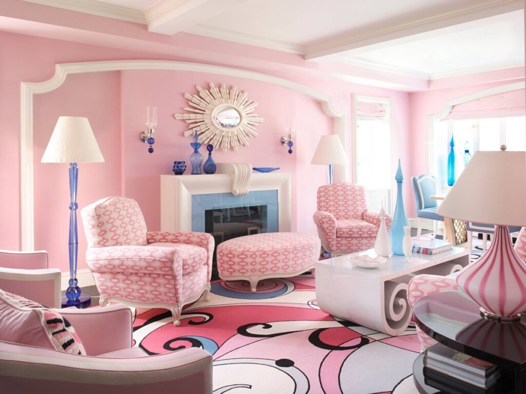 51 Pink Living Rooms With Tips, Ideas And Accessories To Help You ...