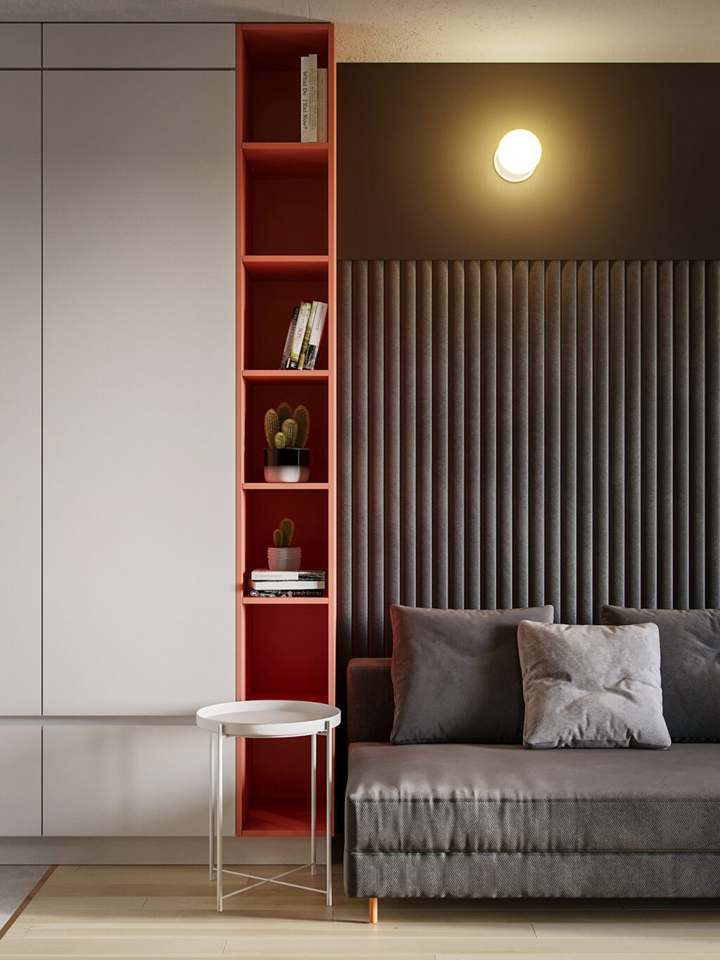 Three Modern Apartment Interiors Under 40 Square Meters (With Layouts)