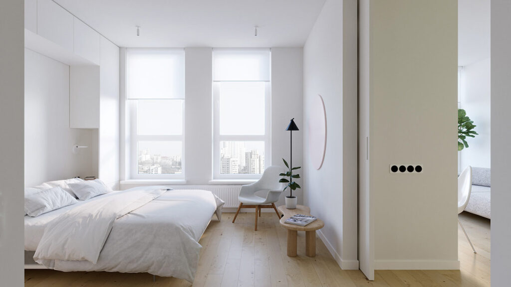 Four Different Decor Schemes On A Crisp White Base