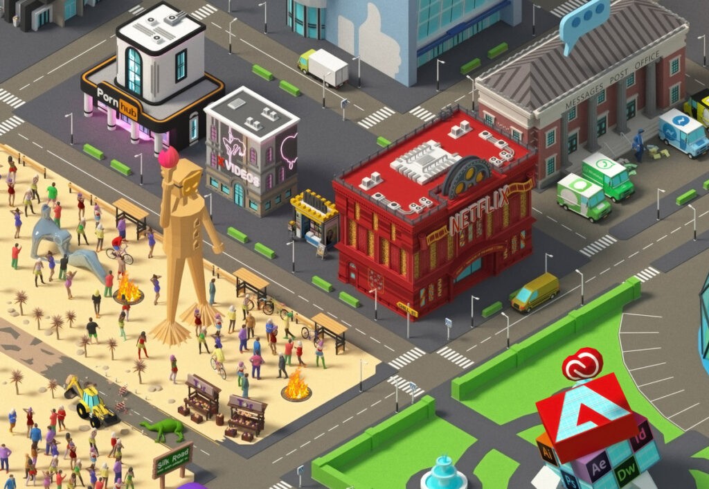 Product Of The Week: An Isometric City Poster That Imagines Iconic ...