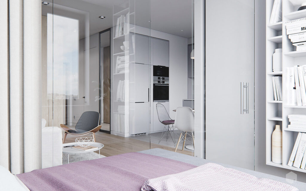 3 Small Space Apartment Interiors Under 50 Square Meters (540 Square ...