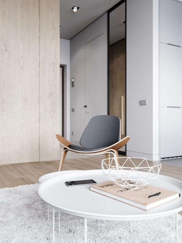 3 Small Space Apartment Interiors Under 50 Square Meters (540 Square ...
