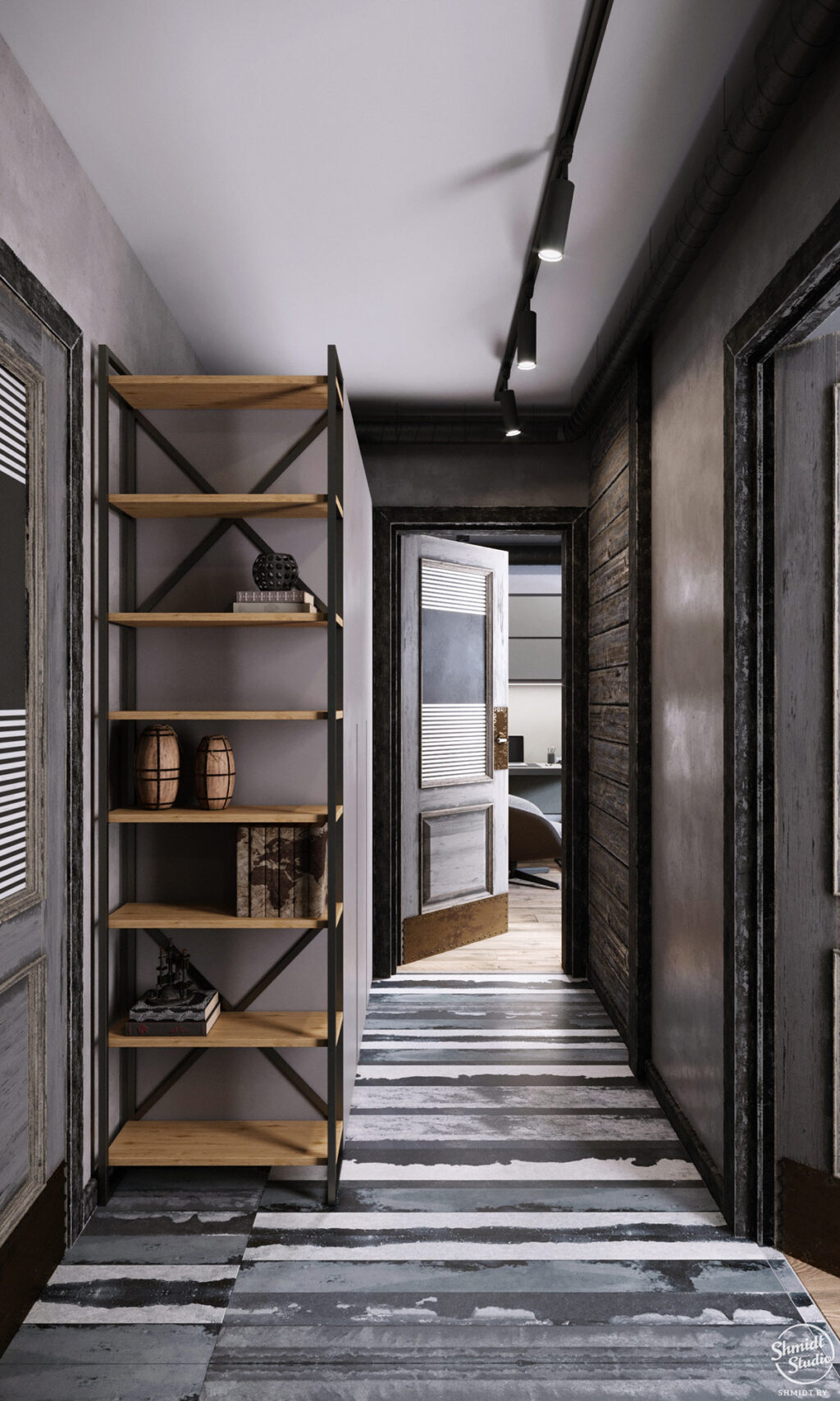 Rustic-Industrial Interior Design Examples