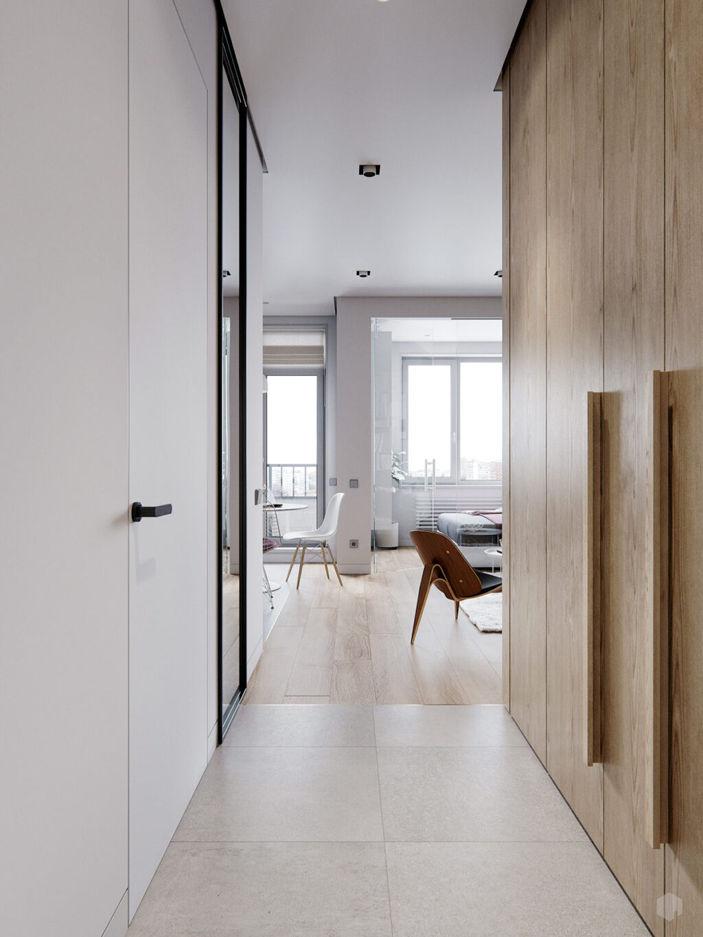3 Small Space Apartment Interiors Under 50 Square Meters (540 Square ...