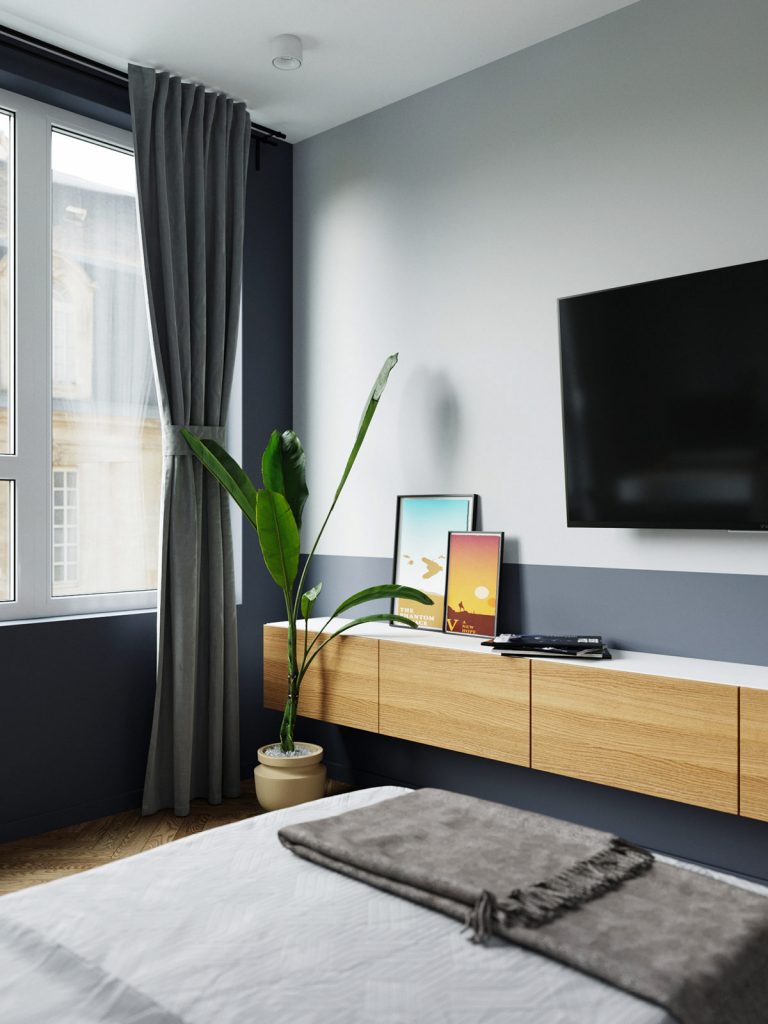 floating console table for modern bedroom design | Interior Design Ideas