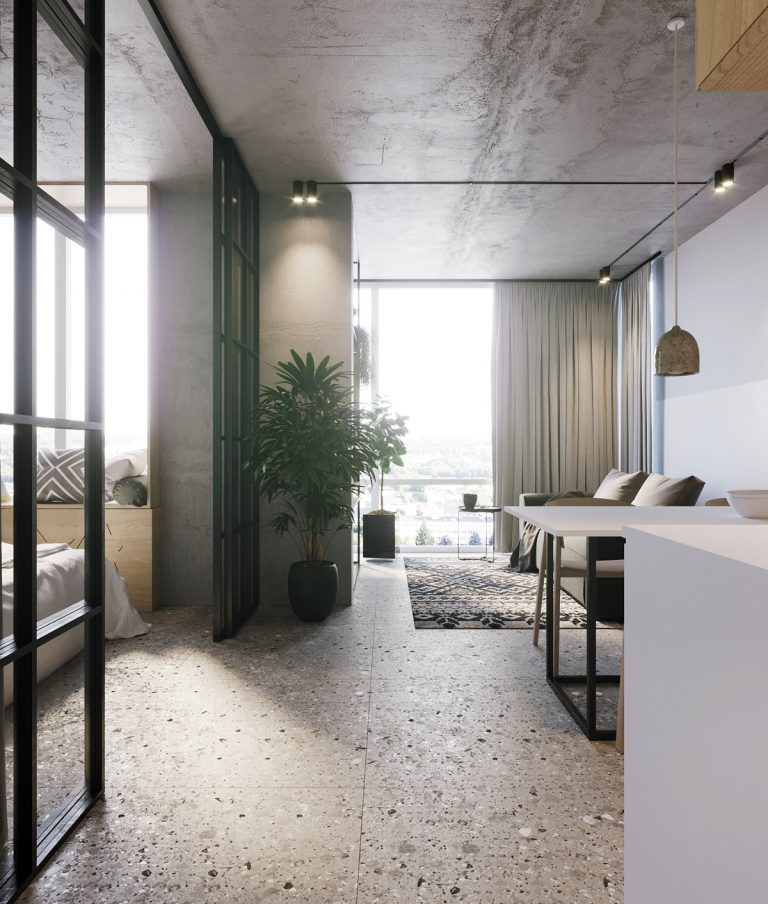 modern industrial home design with natural elements | Interior Design Ideas