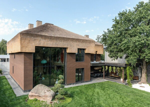 modern home with thatched roof | Interior Design Ideas