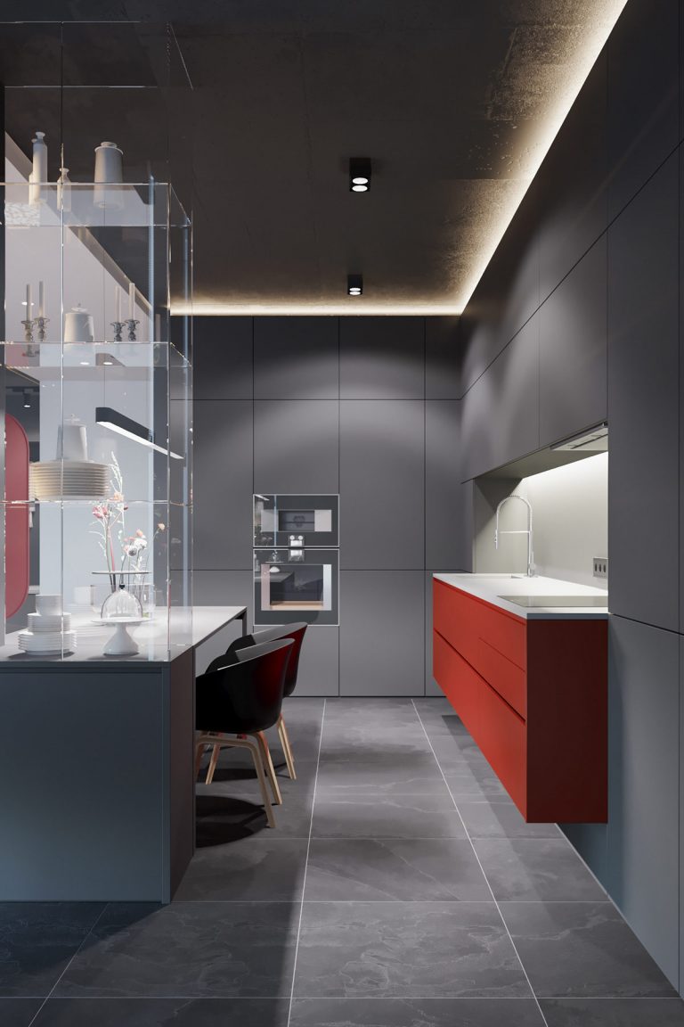 one wall kitchen | Interior Design Ideas