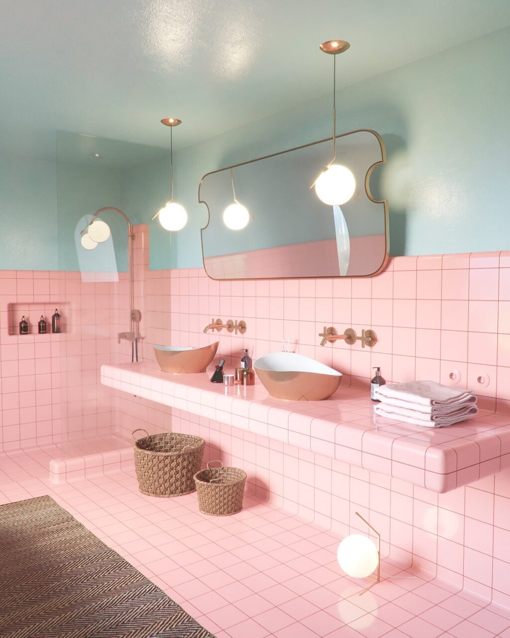 51 Pink Bathrooms With Tips, Photos And Accessories To Help You ...