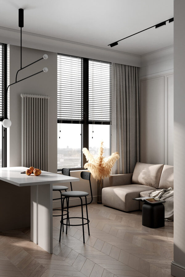 Space-Saving Small Studio Styling In Under 45 Square Metres