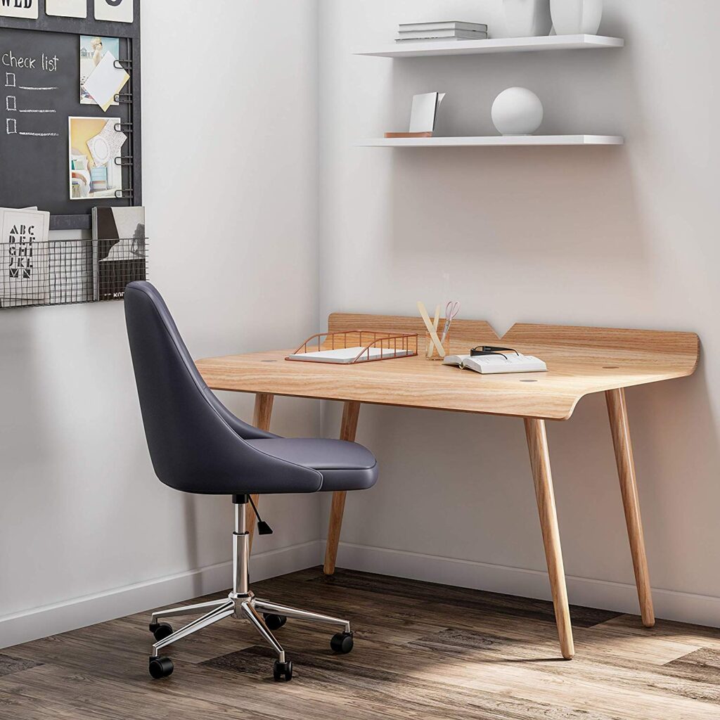 modern scandinavian office furniture curved top desk | Interior Design ...