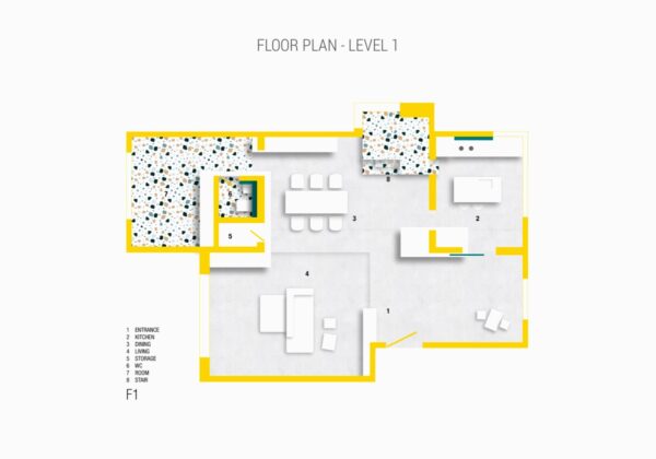 Floor plan level 1 | Interior Design Ideas