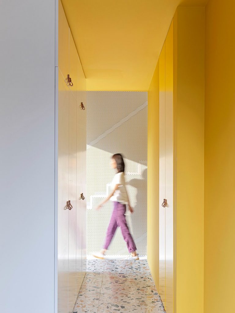 yellow hallway | Interior Design Ideas