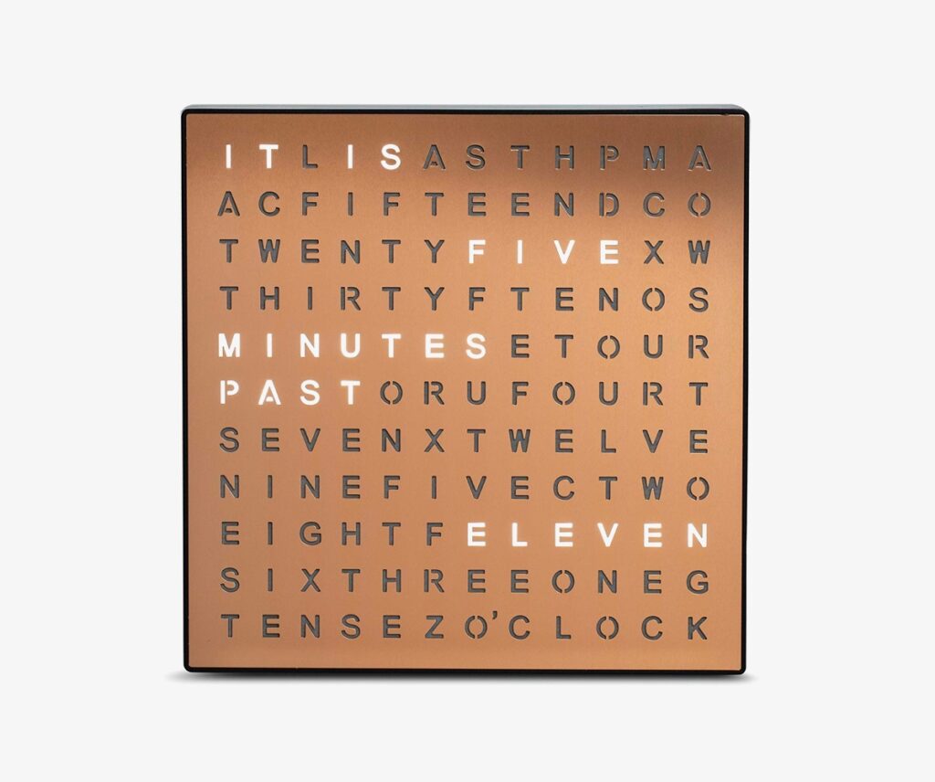 Product Of The Week: A Modern Time-In-Words Clock
