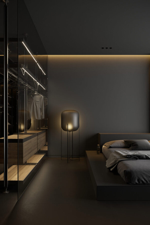 Dark Decor With Alluring Lighting