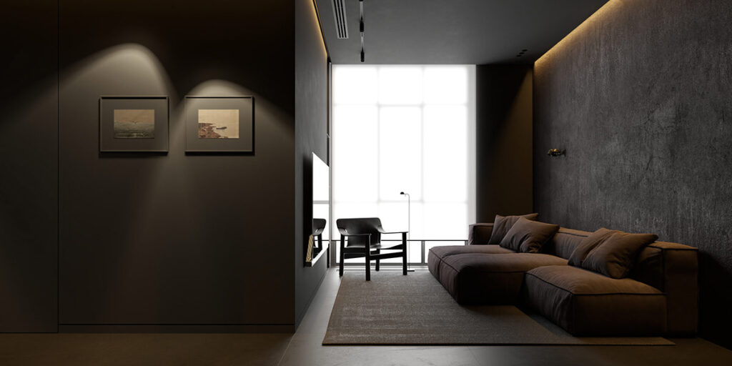 Dark Decor With Alluring Lighting