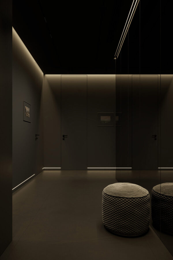 Dark Decor With Alluring Lighting