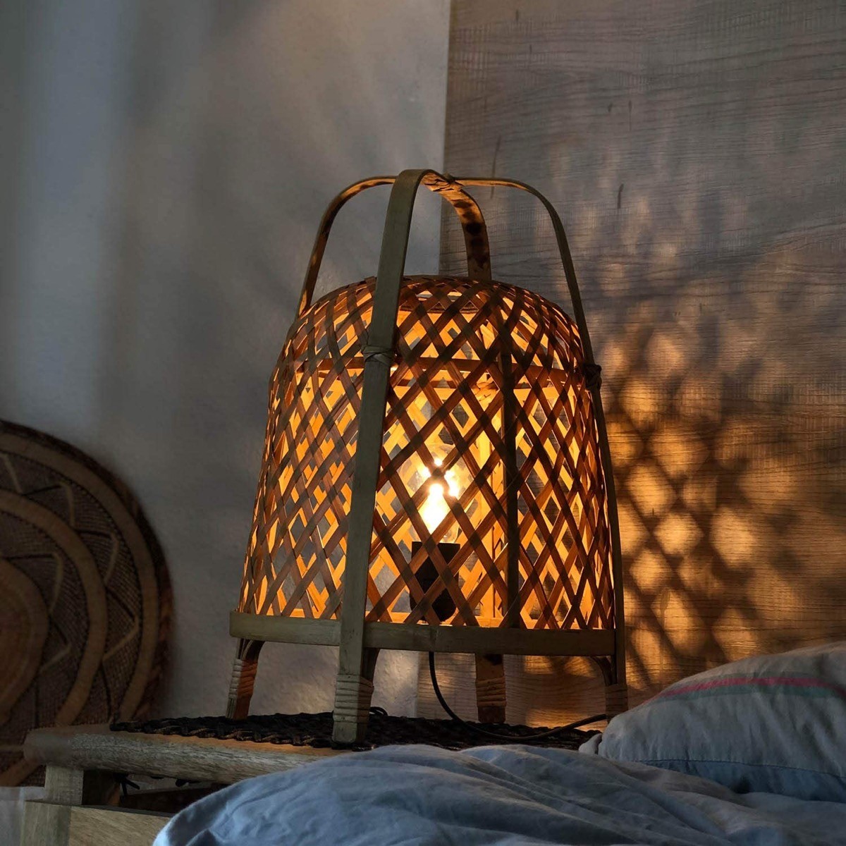 Product Of The Week: A Beautiful Woven Bamboo Lamp