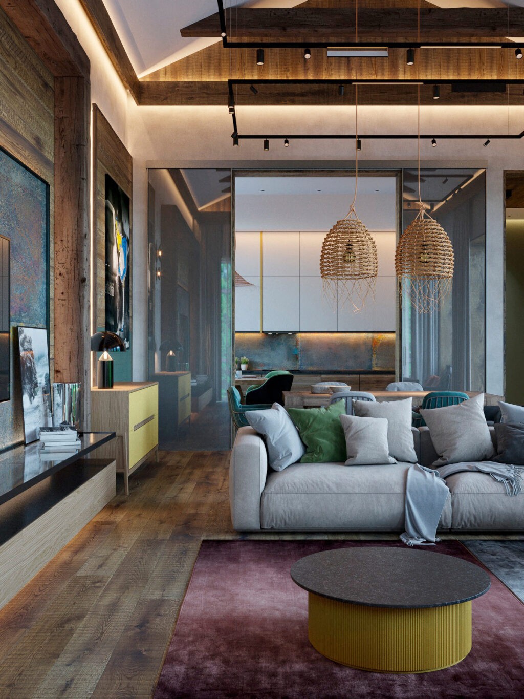 Cool, Edgy And Comic Book Art Filled Interiors