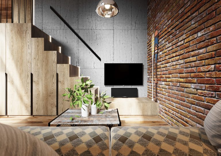 rustic staircase | Interior Design Ideas