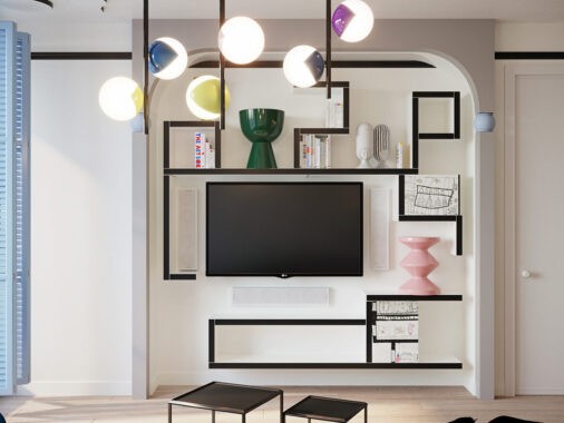 Unique Interiors Enlivened With Multicolour Decor