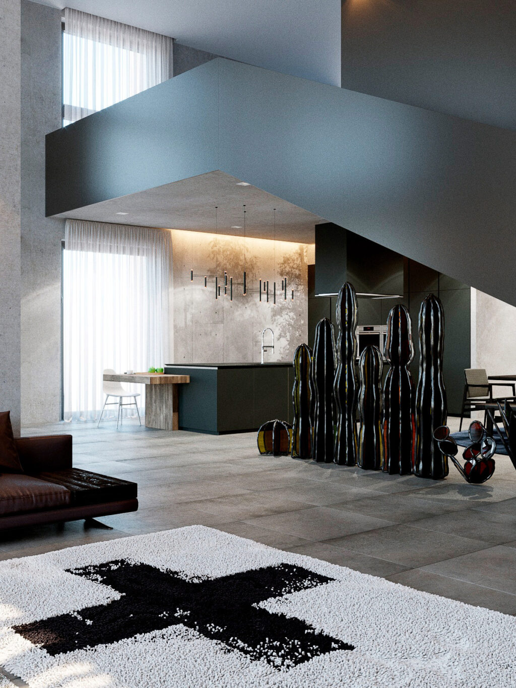 Cool, Edgy And Comic Book Art Filled Interiors