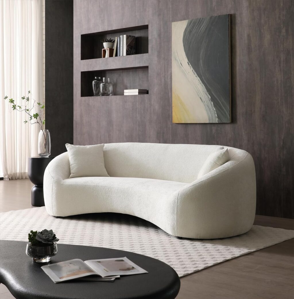 51 Curved Sofas That Make Lounging Look Luxuriously Chic
