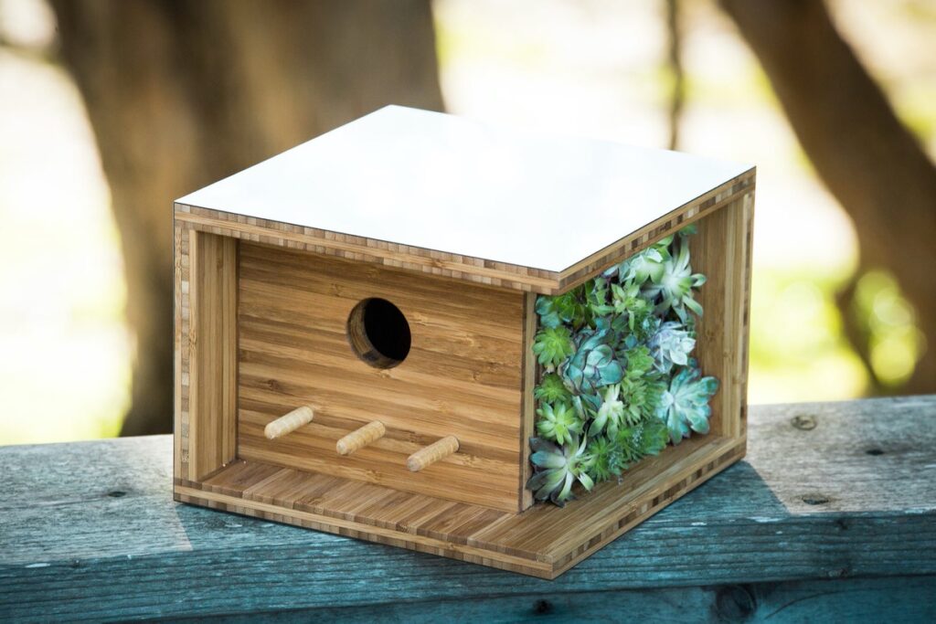Architecturally Inspired Mid Century Modern Style Bird Houses