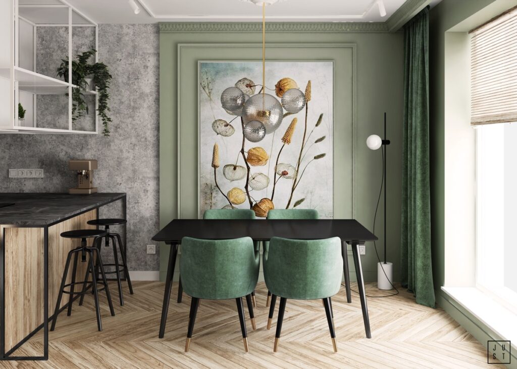 51 Gorgeous Green Dining Rooms With Tips And Accessories To Help You ...