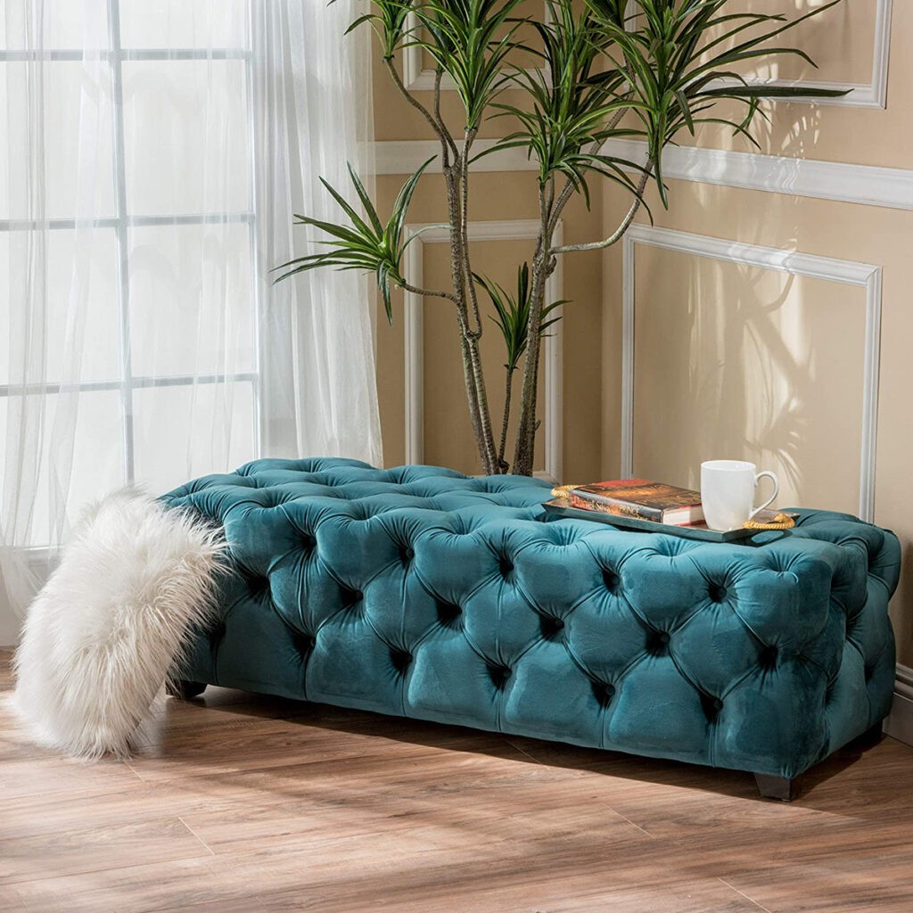 51 Tufted Ottomans And Stools That Every Versatile Home Needs